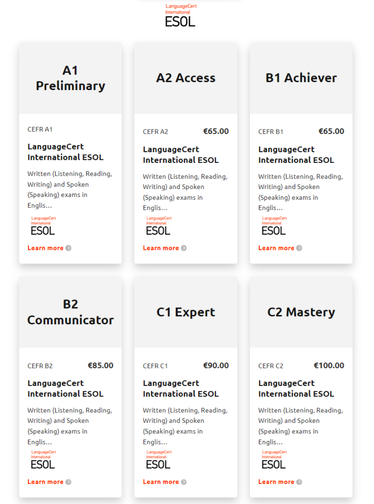 LanguageCert ESOL Booking Guide Education Testing LanguageCert ESOL Booking Guide Education Testing